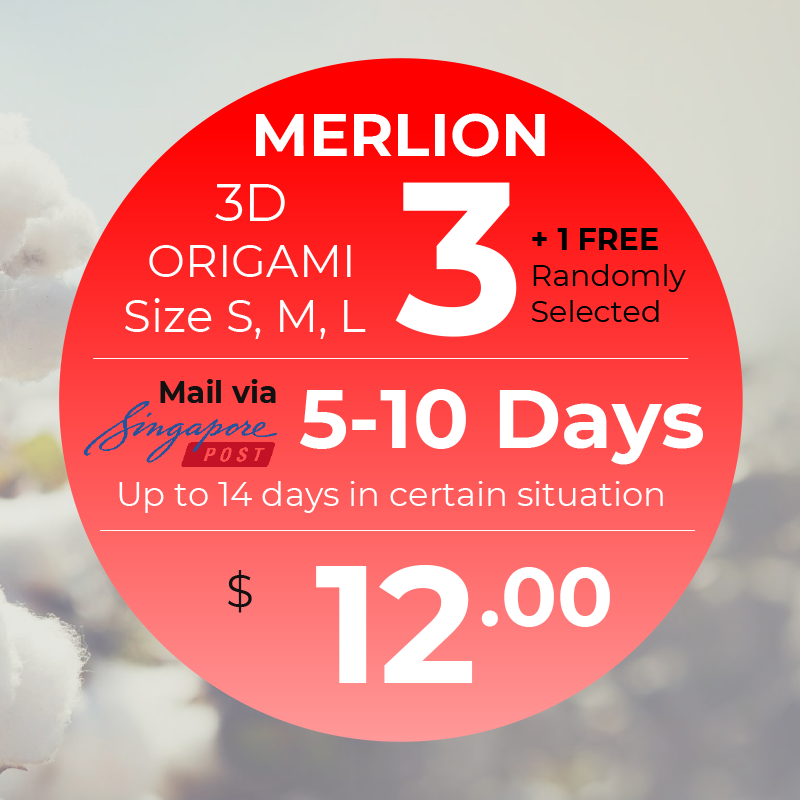 Merlion 3D Origami (Size S, M, L) – Forever Family